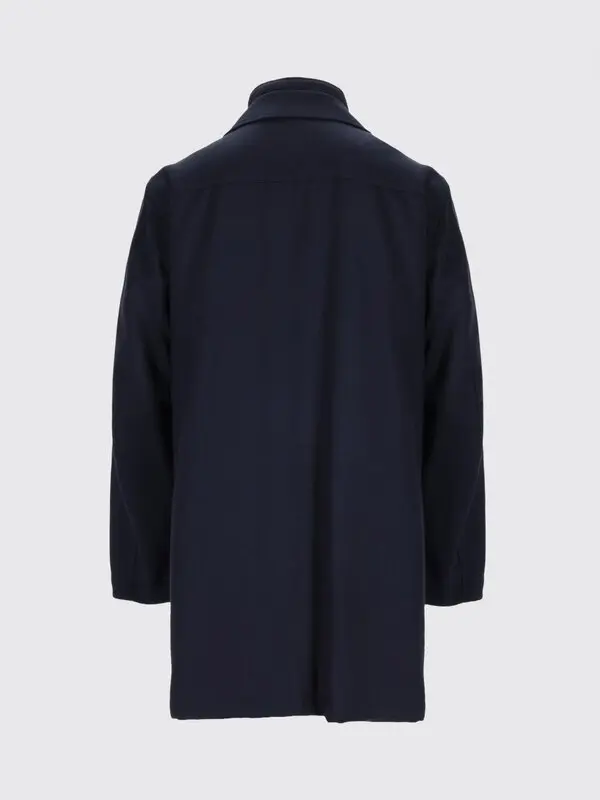 FAY Single-breasted Short Coat In Pure Virgin Wool With High Collar