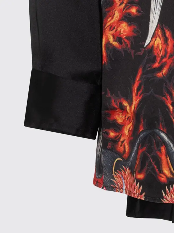 Y3 Long-sleeved Graphic Print Shirt In Recycled Fabric