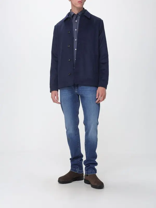 Luciano Barbera Mid-rise Slim Fit Skinny Jeans In Cotton Denim