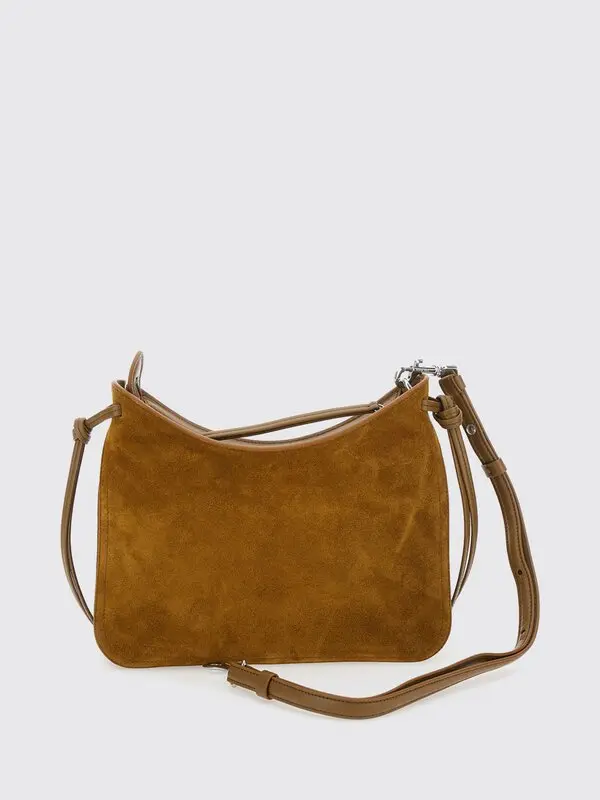Phoebe Philo Crossbody Bag In Suede Calfskin With Embossed Logo