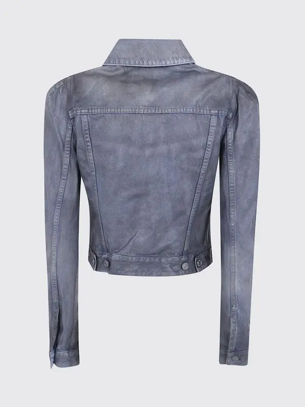 7 For All Mankind Slim Fit Cotton Denim Jacket With Patch Pockets