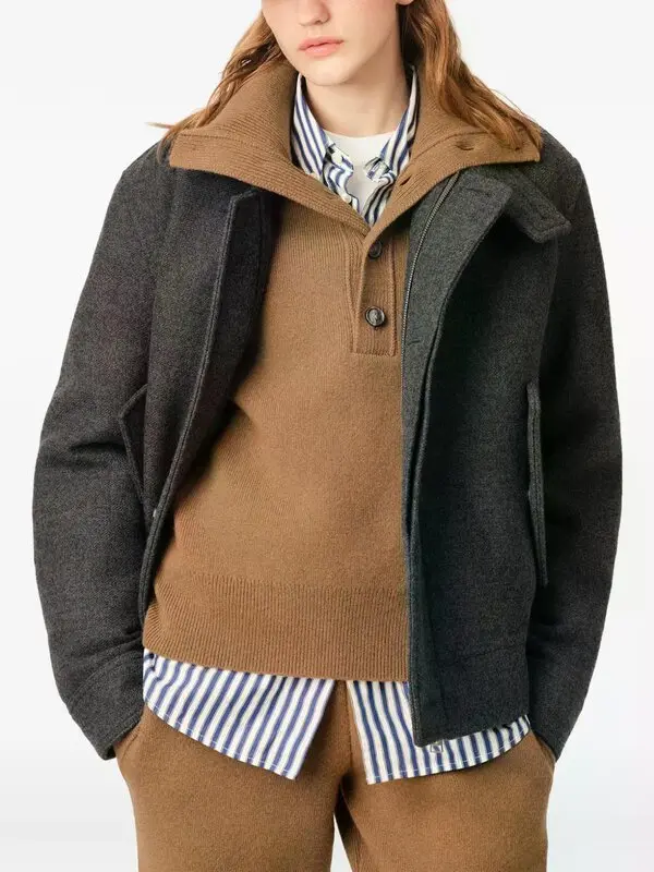 AMI Paris Wool Padded Harrington Jacket