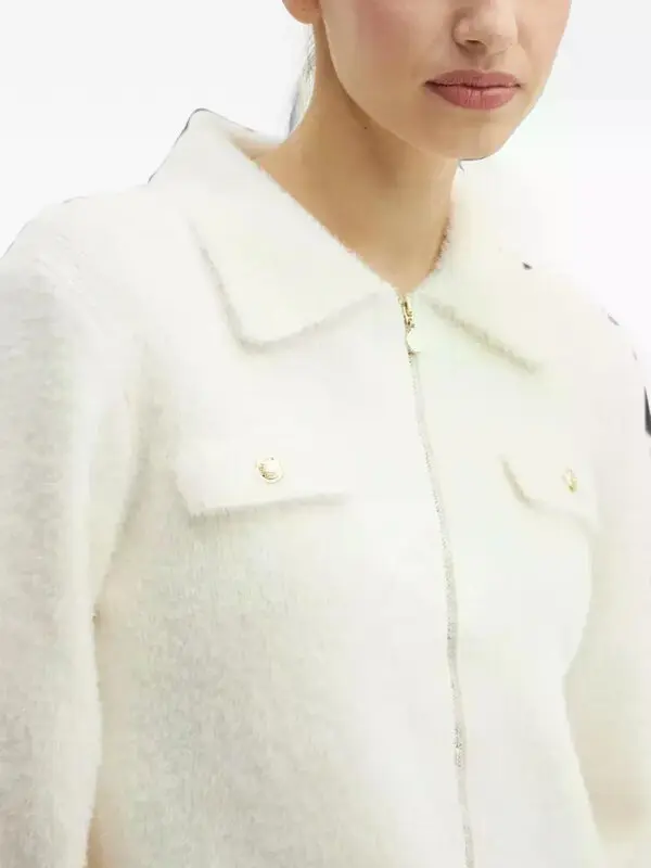 MORGAN Zip-up Knit Sweater