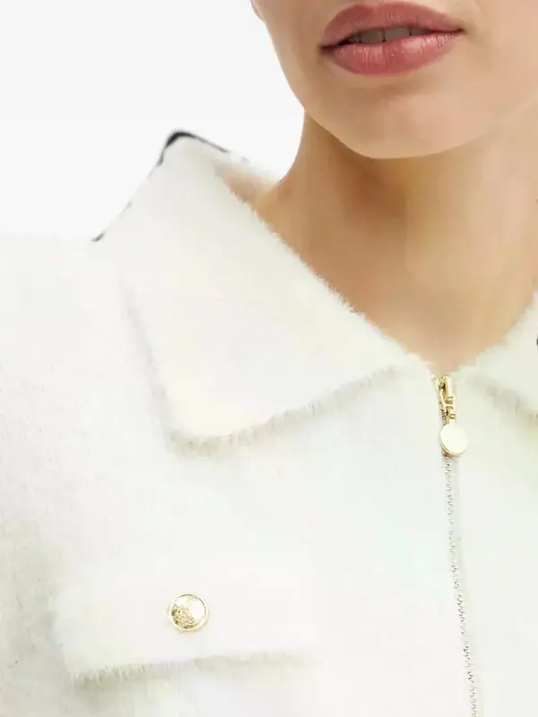 MORGAN Zip-up Knit Sweater