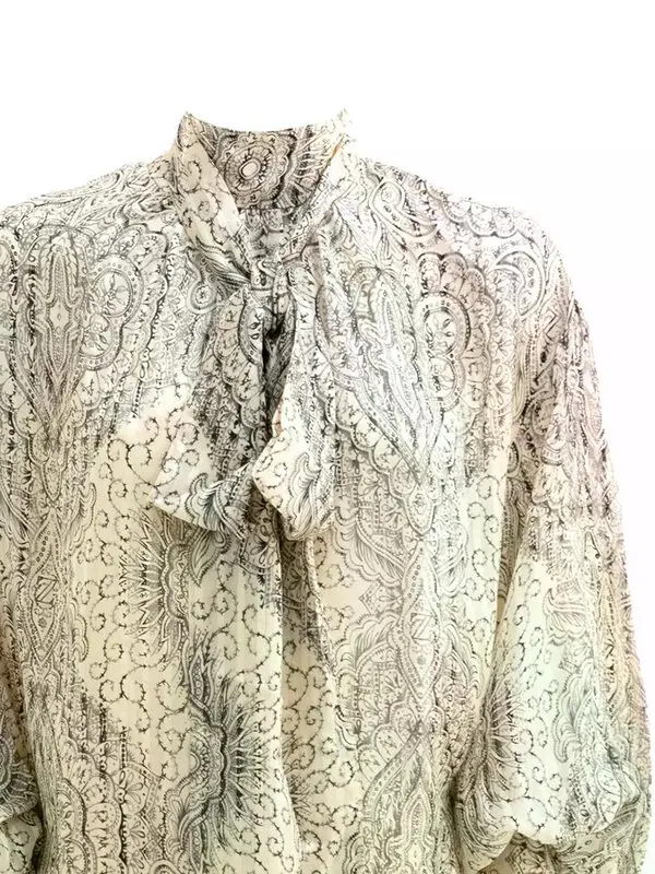 Zimmermann Pussy-bow Paisley-print Blouse