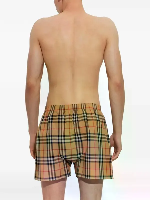 Burberry Check Cotton Boxer Shorts