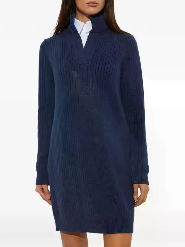 Loewe Ribbed Layered Mini Dress