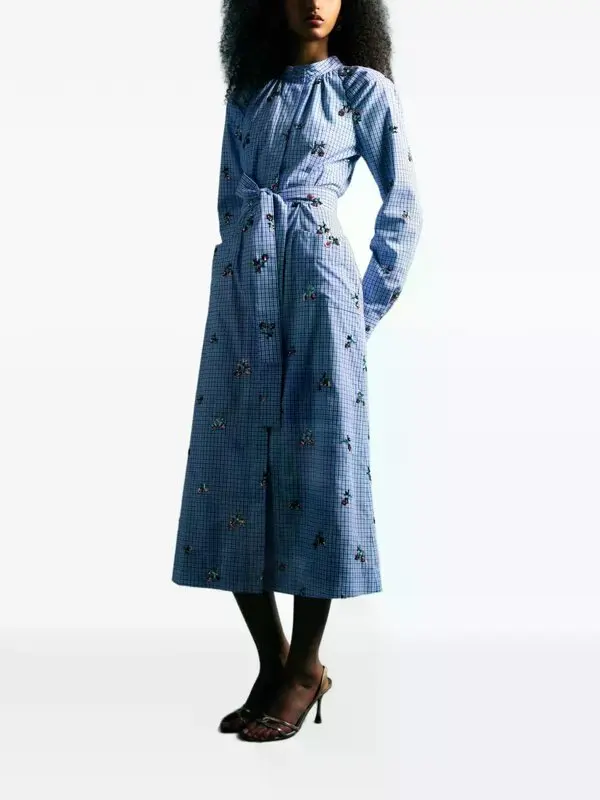 MARKARIAN Gazania Sequin-embellished Midi Shirt Dress