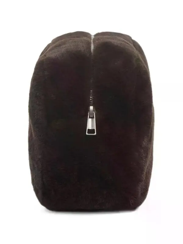 Apparis Jumbo Noor Faux-fur Clutch Bag - Brown