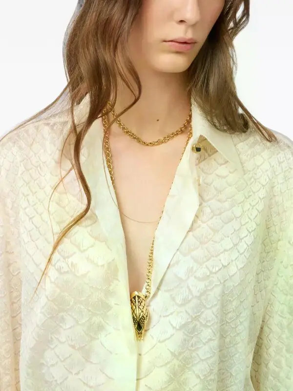 Roberto Cavalli Serpentine Print Shirt