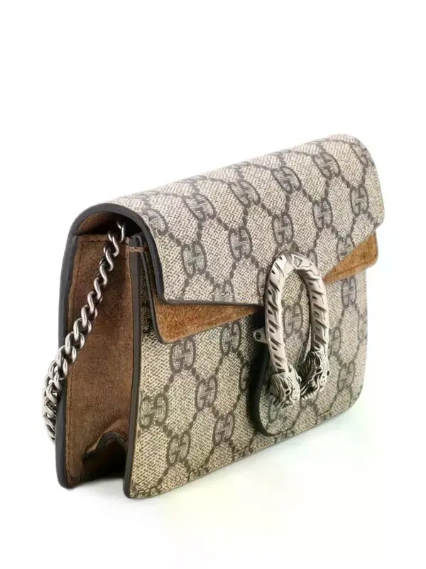 Gucci Dionysus Bag Gg Coated Canvas Super Mini Crossbody Bag