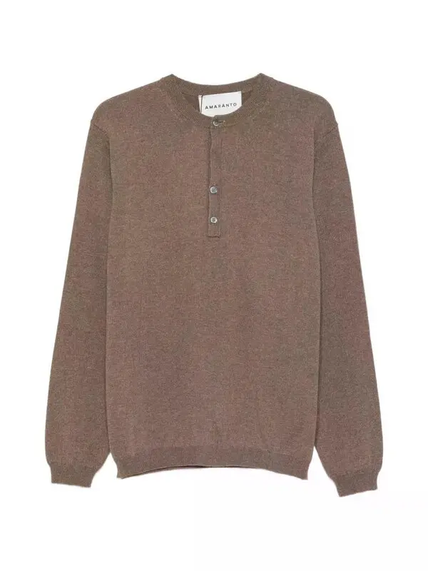 AMARANTO Button-placket Sweater