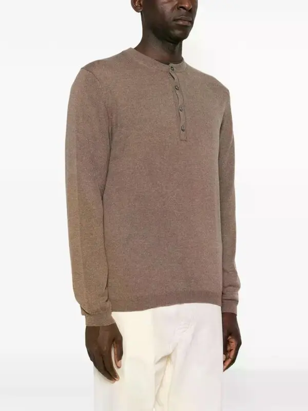 AMARANTO Button-placket Sweater
