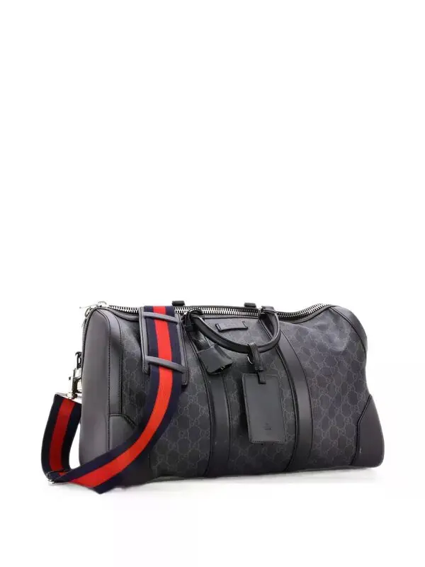 Gucci Convertible Duffle Bag Gg Coated Canvas Medium Travel Bag