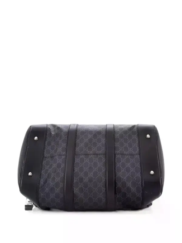 Gucci Convertible Duffle Bag Gg Coated Canvas Medium Travel Bag
