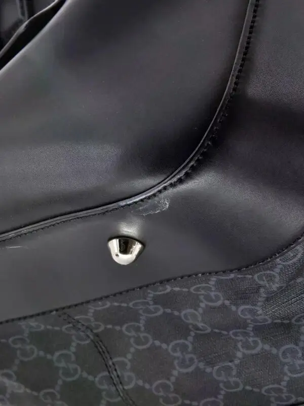 Gucci Convertible Duffle Bag Gg Coated Canvas Medium Travel Bag