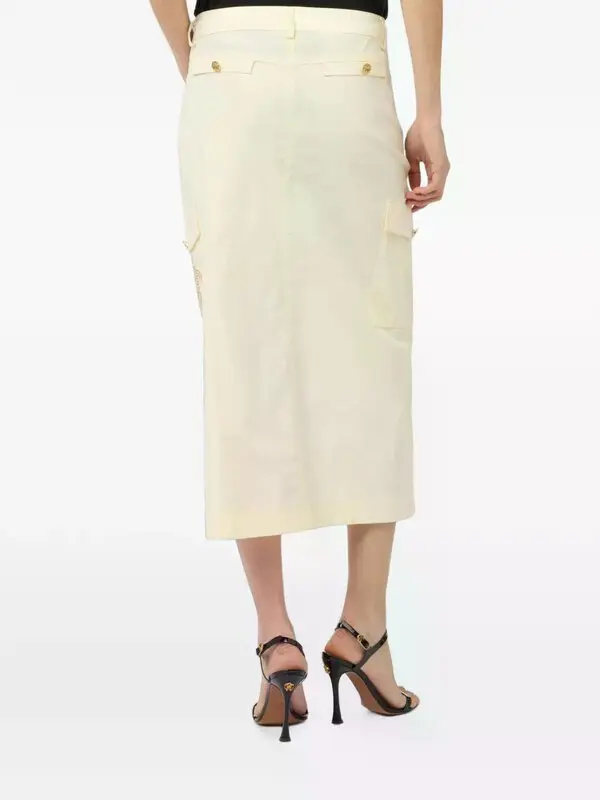 Roberto Cavalli Embellished Midi Cargo Skirt