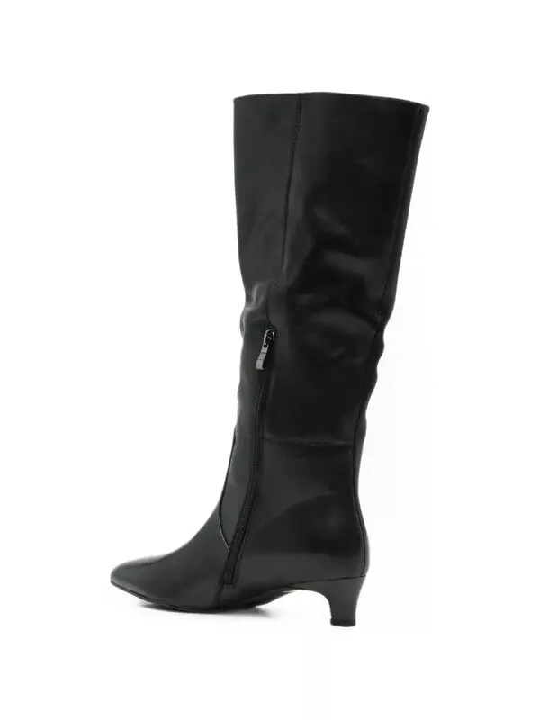 LINDA BAUMANN Pointed-toe Side-zip Knee-high Boots