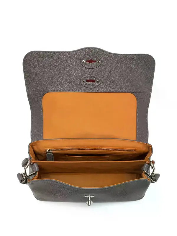 ZANELLATO Mini Postina Pebbled Leather Tote Bag