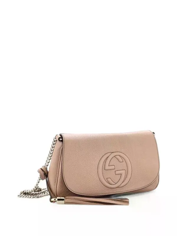 Gucci Soho Chain Leather Medium Crossbody Bag - Neutrals