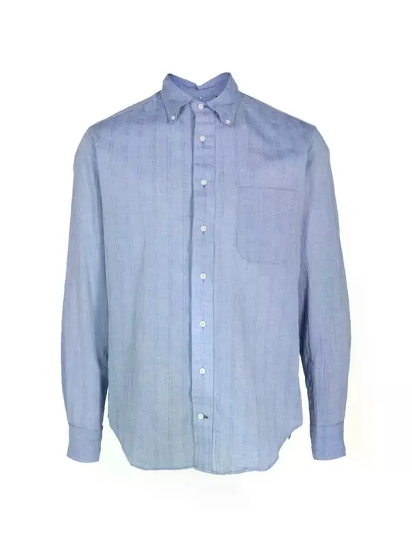 Gitman Bros Stripe-textured Button-down Shirt