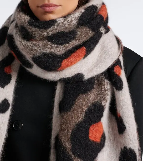 Givenchy Alpaca And Wool-blend Jacquard Scarf