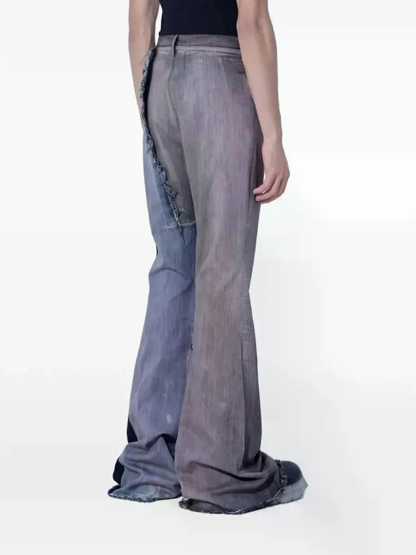 Rick Owens Panelled Raw-edge Jeans