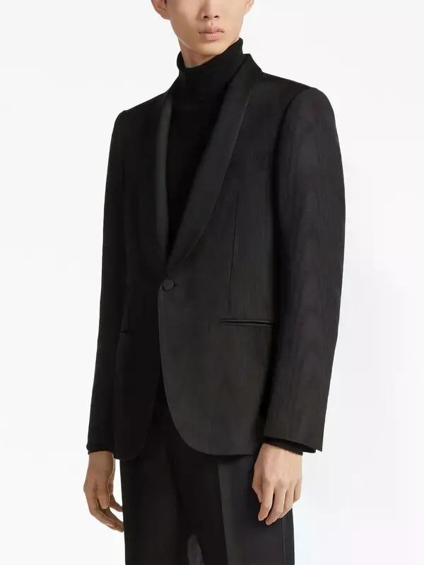 Zegna Single-breasted Silk Blazer
