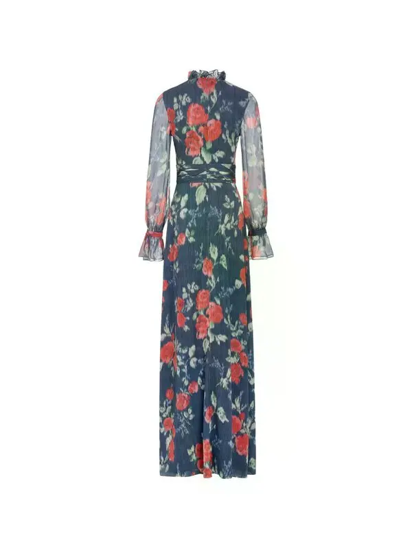 MARKARIAN Adelaide Floral-print Ruffled Gown