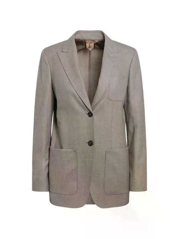 Max Mara Bronte Single-breasted Blazer - Neutrals