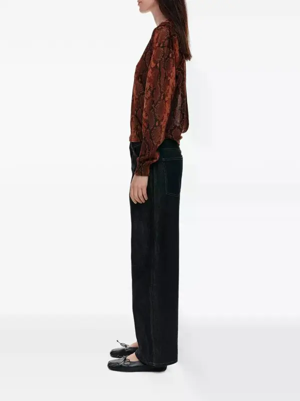 Bimba Y Lola Caramel Snake V-neck Sweater