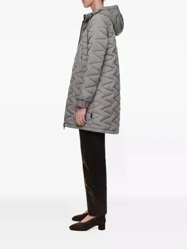 Bimba Y Lola Gray Mid-length Padded Puffer