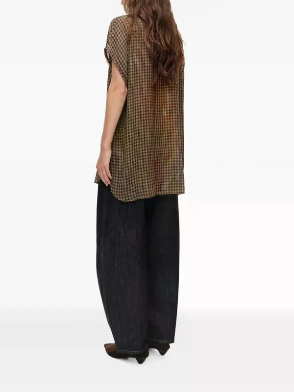 Bimba Y Lola Checked Dropped-shoulder Shirt