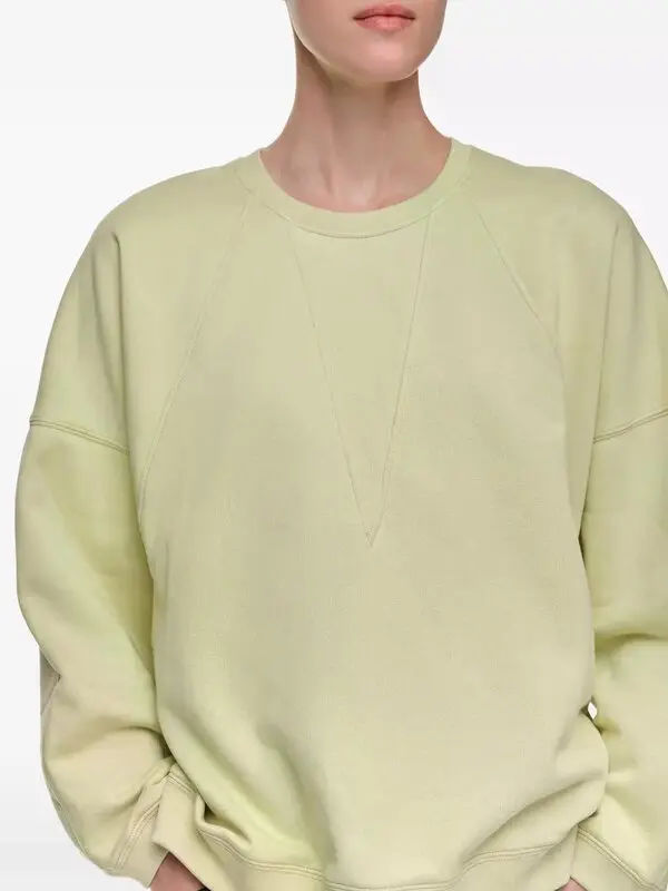 Bimba Y Lola Lime Straight Sweatshirt With Topstitching