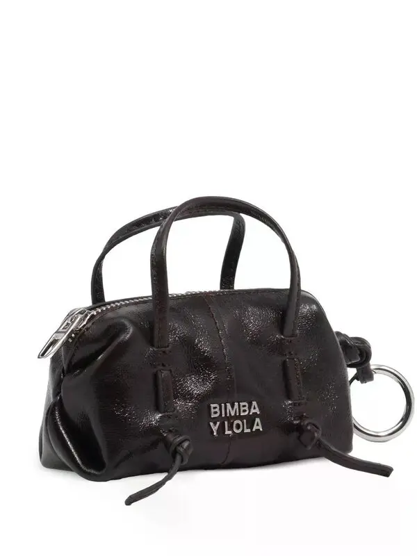 Bimba Y Lola Dark-burgundy Leather Micro Lolita Bag