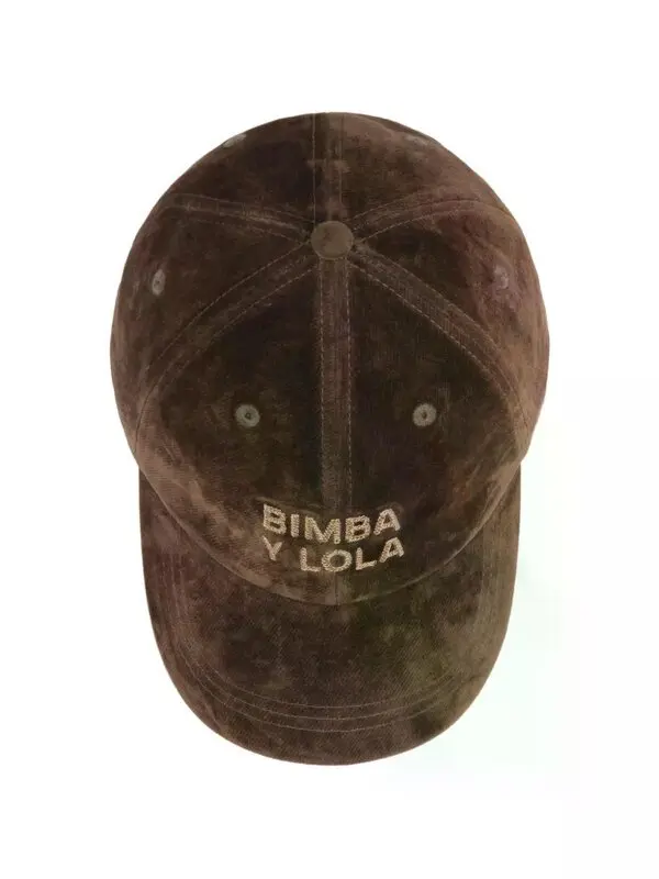 Bimba Y Lola Khaki Flocked Fabric Cap