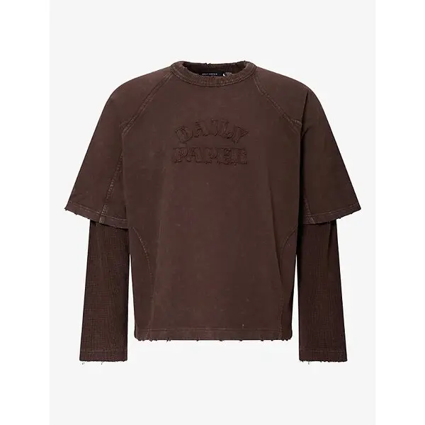 DAILY PAPER Stacked Long-sleeve Cotton T-shirt