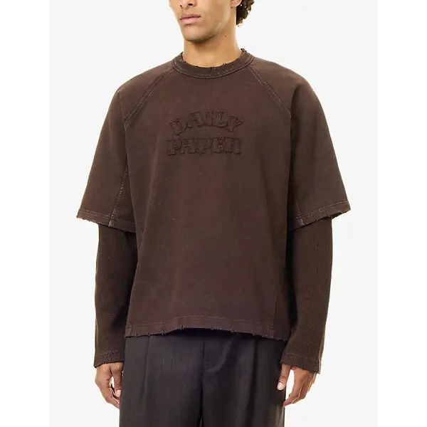 DAILY PAPER Stacked Long-sleeve Cotton T-shirt