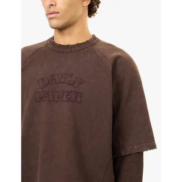 DAILY PAPER Stacked Long-sleeve Cotton T-shirt