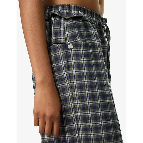DAMSON MADDER Tomasina Check-pattern Woven Trousers