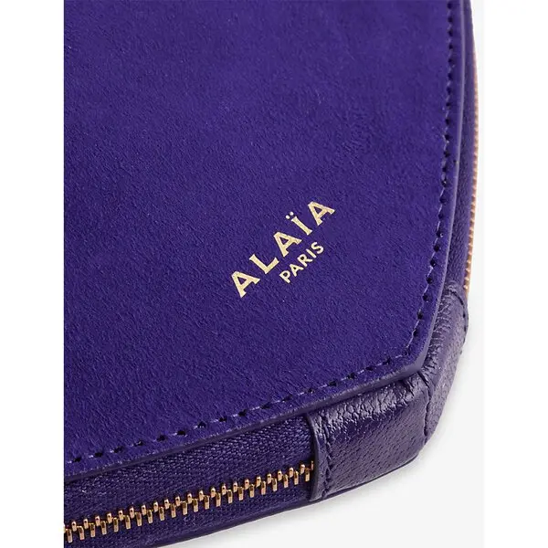 Alaïa Le Cœur Leather Cross-body Bag - Iris