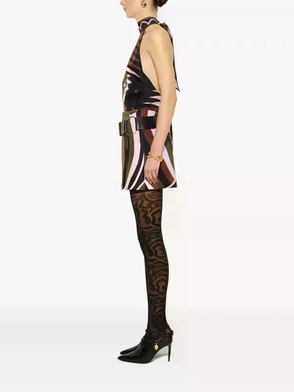 Emilio Pucci Valdimontone-print Halter Top