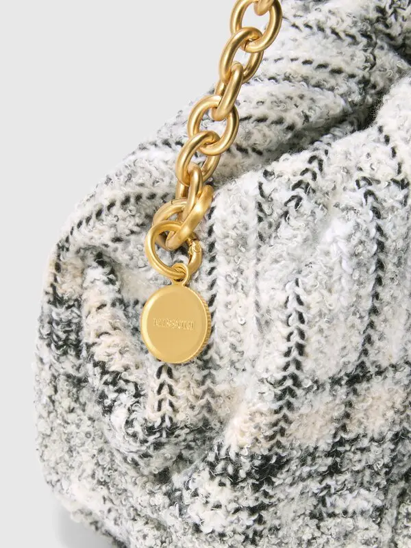 Missoni Large Pouch Bag In Wool Knit