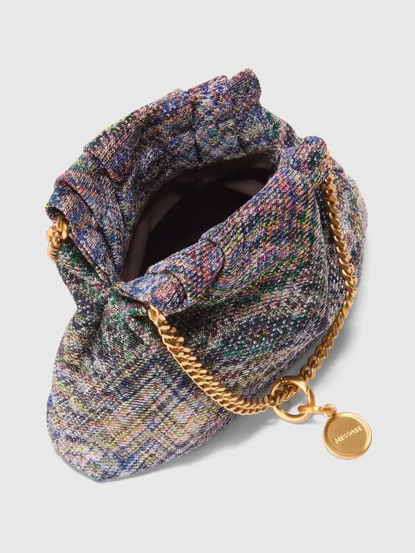 Missoni Chain Pouch In Lamé Viscose