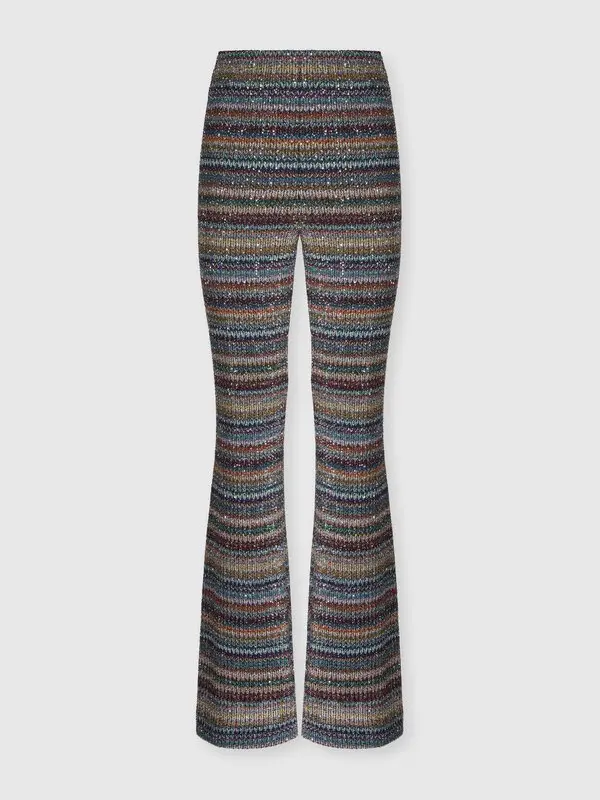 Missoni Flared Trousers In Textured Knit