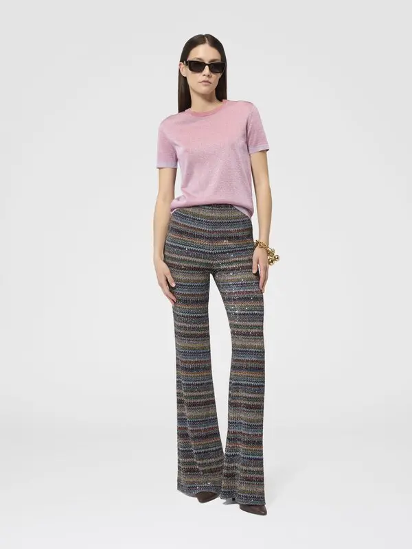 Missoni Flared Trousers In Textured Knit