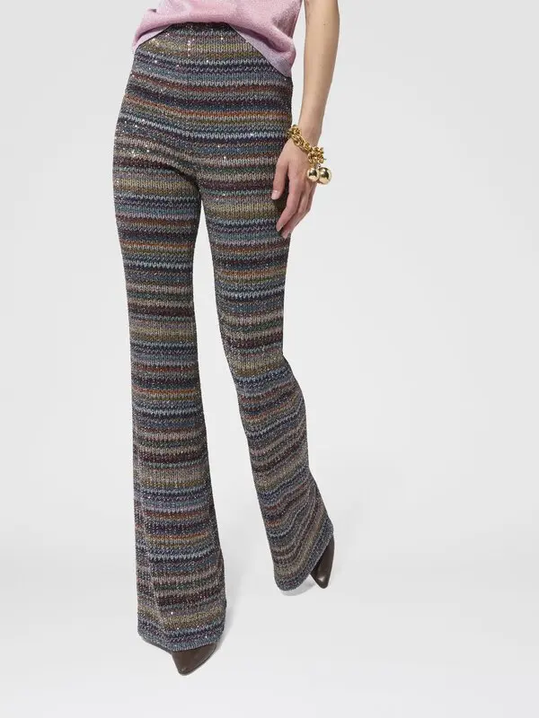 Missoni Flared Trousers In Textured Knit