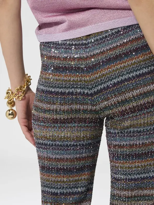 Missoni Flared Trousers In Textured Knit