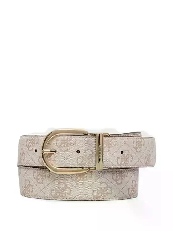 Guess Reversible Monogram-print Buckle Belt