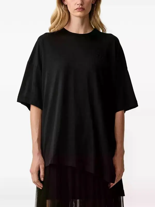 Munthe Lanster Graphic-print Asymmetric T-shirt